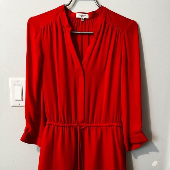 Aritzia | Dresses | Aritzia Babaton Bennet Silk Red Dress | Poshmark